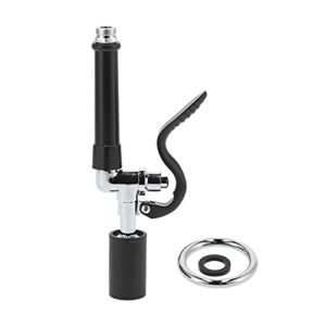 Garosa High Pressure Faucet Sprayer Restaurant Commercial Rinse Faucet Spray Valve Head Kit Dishwasher Pre-Rinse Commercial Faucet Spray Head Kitchen Faucet Accessory Black