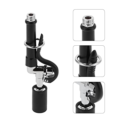 Garosa High Pressure Faucet Sprayer Restaurant Commercial Rinse Faucet Spray Valve Head Kit Dishwasher Pre-Rinse Commercial Faucet Spray Head Kitchen Faucet Accessory Black