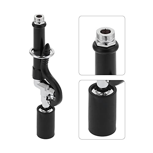 Garosa High Pressure Faucet Sprayer Restaurant Commercial Rinse Faucet Spray Valve Head Kit Dishwasher Pre-Rinse Commercial Faucet Spray Head Kitchen Faucet Accessory Black