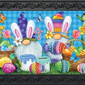 Briarwood Lane Easter Gnomes Doormat Insert - 30" x 18" - Gnome Easter Doormat - Easter Door Mat - Easter Outdoor Mats - Briarwood Door Mat Inserts - Gnome Easter Door Mat