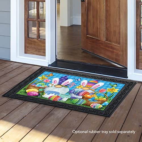 Briarwood Lane Easter Gnomes Doormat Insert - 30" x 18" - Gnome Easter Doormat - Easter Door Mat - Easter Outdoor Mats - Briarwood Door Mat Inserts - Gnome Easter Door Mat