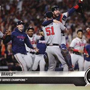 2021 Topps Now #1040 Atlanta Braves Win World Series Championship Baseball Card - Only 2,921 made!