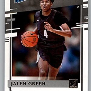 2021-22 Panini Chronicles Draft Picks Donruss Rated Rookies #29 Jalen Green NBA G League Official NCAA Basketball Trading Card in Raw (NM or Better) Condition