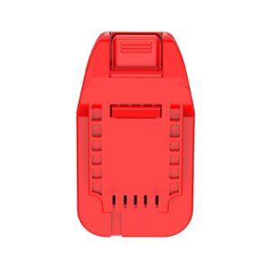 LQ-18RY Adapter Fits Bauer 20v Cordless Tools for DeWalt 20v MAX XR Slider Lithium Batteries-Adapter Only, Red