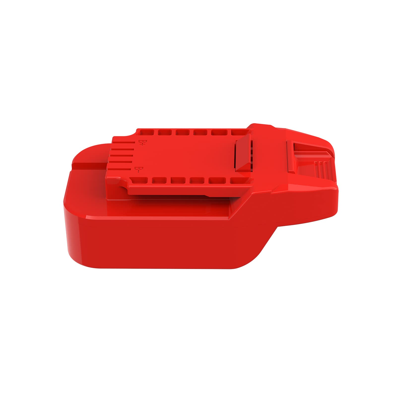 LQ-18RY Adapter Fits Bauer 20v Cordless Tools for DeWalt 20v MAX XR Slider Lithium Batteries-Adapter Only, Red