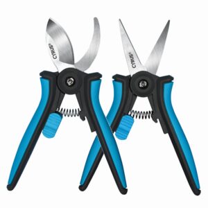 2pcs garden shears pruner secateurs & pruning scissors flower sharp gardening hand tools florist bonsai cutters plant floral snips