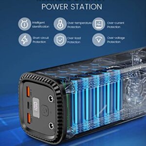 Portable Power Station, ORICO 144Wh Laptop Charger Outdoor Camping Solar Generator with 5 Outputs, 110V/150W AC Outlet(Peak 170W), Super Lightweight Backup Lithium Battery for CPAP, Emergency