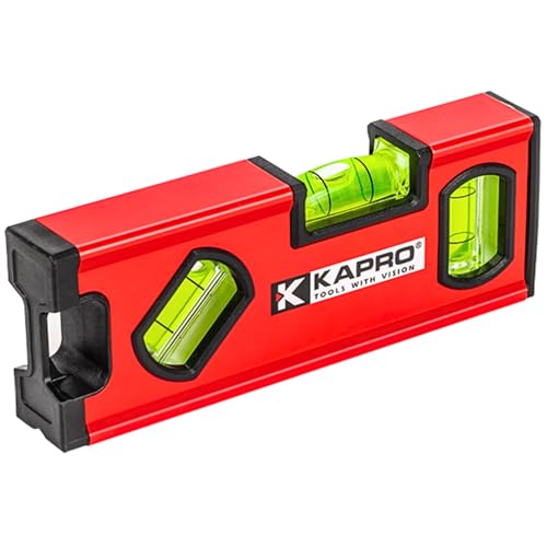 Kapro - 771M TWIN Magnetic Heavy Duty Toolbox Level - For Leveling and Measuring - Features V-Groove and Magnet Base - VPA Certified - 6 Inch