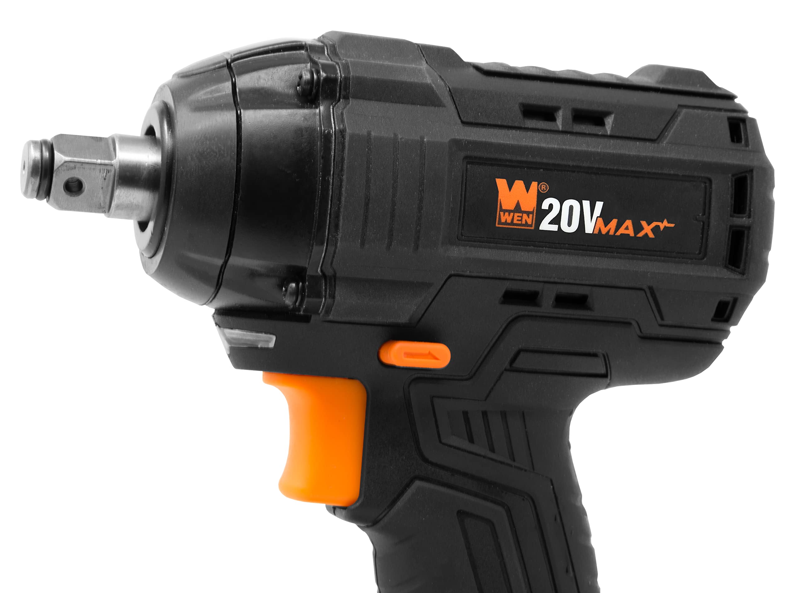 WEN Cordless Impact Wrench, Brushless with 20V Max 2.0 Ah Lithium-Ion Battery and Charger (20107)