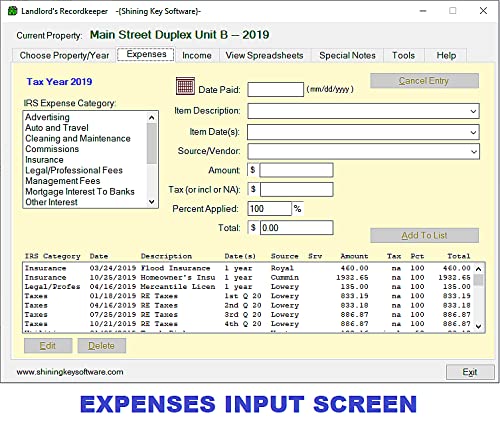 Landlord's Recordkeeper [ Windows, all versions ]