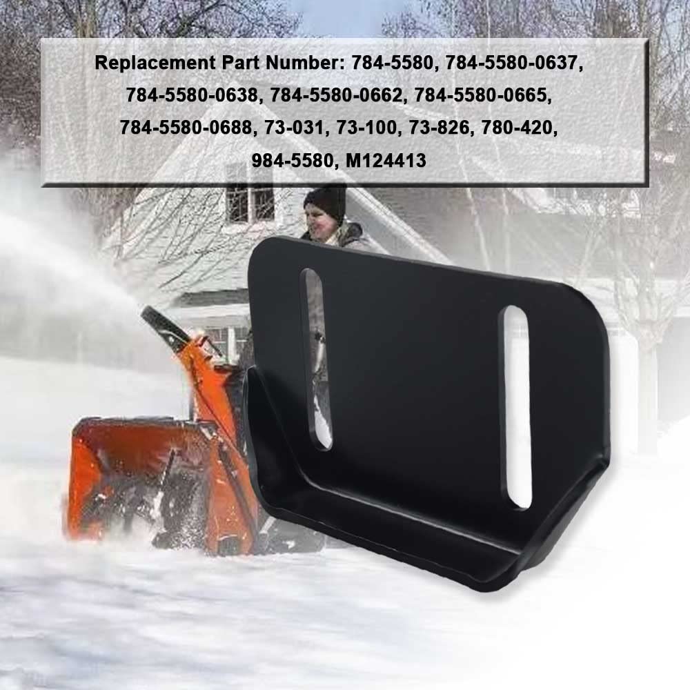 KINTLE 784-5580 Snow Thrower Slide Shoes with Mounting Hardware - Compatible with MTD/Cub Cadet/Yardman/Troy Bilt/Craftsman Snowblower, Replace for 784-5580-0637 780-420 73-031 73-100