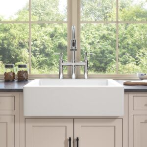 Trlec Pull Down Double Handle Kitchen Faucet