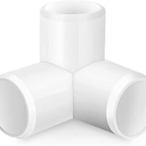 MAXSELL 24 pack 3 Way 1/2 inch PVC Fitting Corner Cross Elbow, 1/2" PVC Fitting Elbow for Greenhouse Shed Pipe, Tent Connection, Furniture Build Grade SCH40