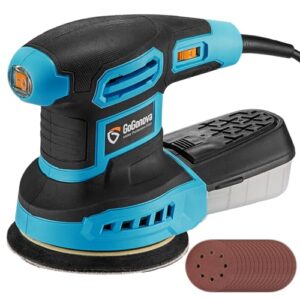 gogonova 3.0a (360w) orbit sander, 6 speeds random orbital sander, 5” electric sander kit with 15pcs sandpapers, dust collector and vacuum adapter, ideal power sander for woodworking