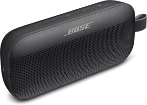 bose soundlink flex bluetooth portable speaker, wireless waterproof speaker for outdoor travel - black (renewed)