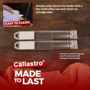 Caliastro 6-Inch Stainless Steel Frozen Meat Bone Cutting Saw Blades for Reciprocating and Sawzall Saws 5-Pack