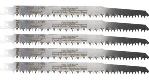 caliastro 9-inch stainless steel frozen meat bone cutting saw blades for reciprocating and sawzall saws 5-pack