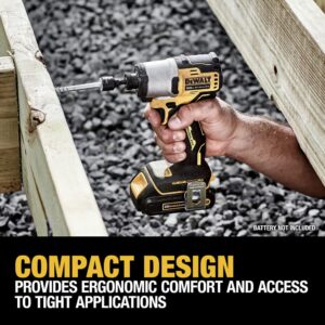 DEWALT 20V MAX* 1/4 in. Brushless Cordless Impact Driver (Tool Only) (DCF840B)