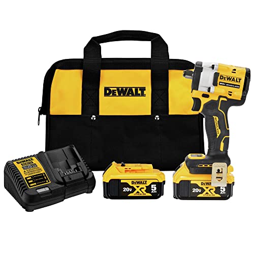 DEWALT DCF921P2 ATOMIC 20V MAX* 1/2 in. Cordless Impact Wrench with Hog Ring Anvil Kit