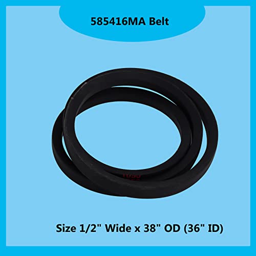 YUSUKEGU 579932MA & 585416 Snow Blower Drive Belt Compatible with Murray Craftsman Two-Stage Snowblower 754-0275 954-0275 954-0282 579932 585416MA