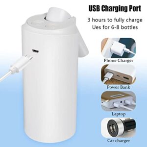 Water Pump for 5 Gallon Bottle, Feeliy Foldable Water Bottle Dispenser USB Charging Portable Electric Drinking Water Pump