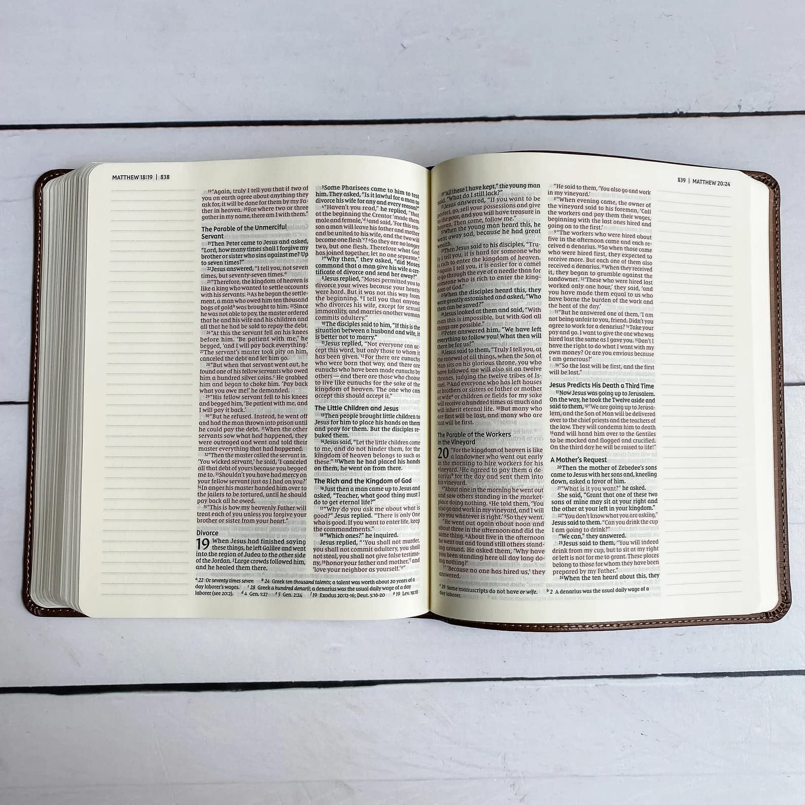 Hand Lettered and Laser Engraved NIV Journaling Bible, Personalized Gift, Custom Name Engraving Available