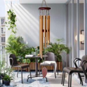 SuninYo Wind Chimes for Outside,Small Wind Chimes Outdoor Clearance,Memorial Wind Chimes with 8 Metal Tubes & Hook