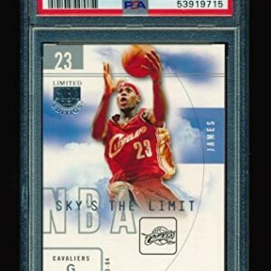 PSA 10 LEBRON JAMES 2003-04 SKYBOX LIMITED EDITION SKY'S THE LIMIT ROOKIE RC GEM