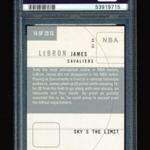 PSA 10 LEBRON JAMES 2003-04 SKYBOX LIMITED EDITION SKY'S THE LIMIT ROOKIE RC GEM