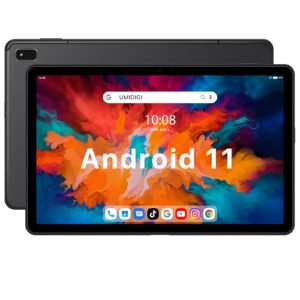 umidigi a11 tablet pc, 10.4 inch 2000 fullview tablet a11 4gb +128gb up to 1tb android 11 helio p22 octa core processor 8000mah tab 16mp rear camera face id unlocked wifi + dual 4g global version