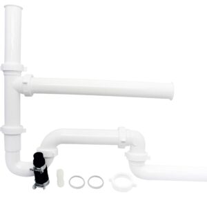 InSinkErator Garbage Disposal, Badger 5, Standard Series, 1/2 HP Continuous Feed, Black & PF WaterWorks PF0989 Garbage Disposal Installation Kit, White