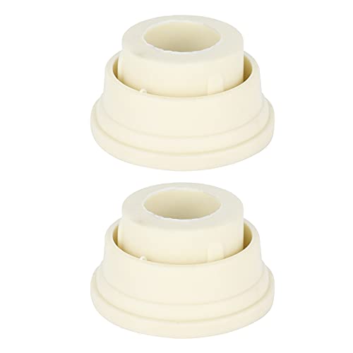 Haofy Ladder Bumper, Set of Two White Ladder Rubber Plug for Swimming Pool Ladders Swimming Pool Accessory Supplies