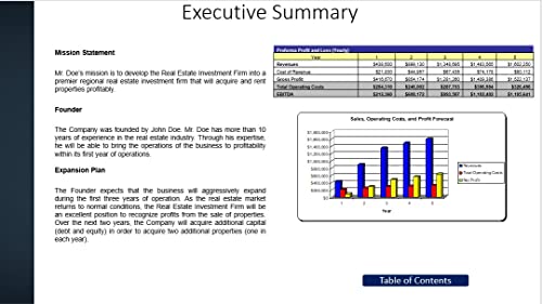 Real Estate Investment Business Plan