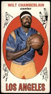 1969 topps # 1 wilt chamberlain los angeles lakers (basketball card) fair lakers kansas