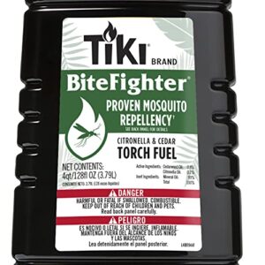 TIKI Brand BiteFighter Mosquito Repellent Torch Fuel for Outdoors, 128 oz, 1221121