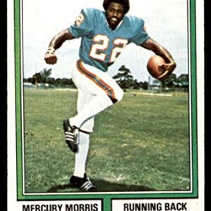 1974 Topps # 170 Mercury Morris Miami Dolphins (Football Card) VG/EX Dolphins West Texas St