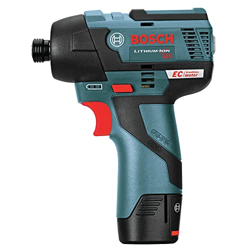 Bosch 12V Max 2-Tool Brushless Combo Kit with 3/8 Inch Drill/Driver, 1/4 Inch Hex Impact Driver and 2.0 Ah Batteries (Renewed)