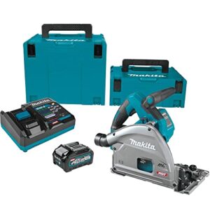 makita gps01m1j 40v max xgt® brushless cordless 6?1/2" plunge circular saw kit, aws® capable (4.0ah)