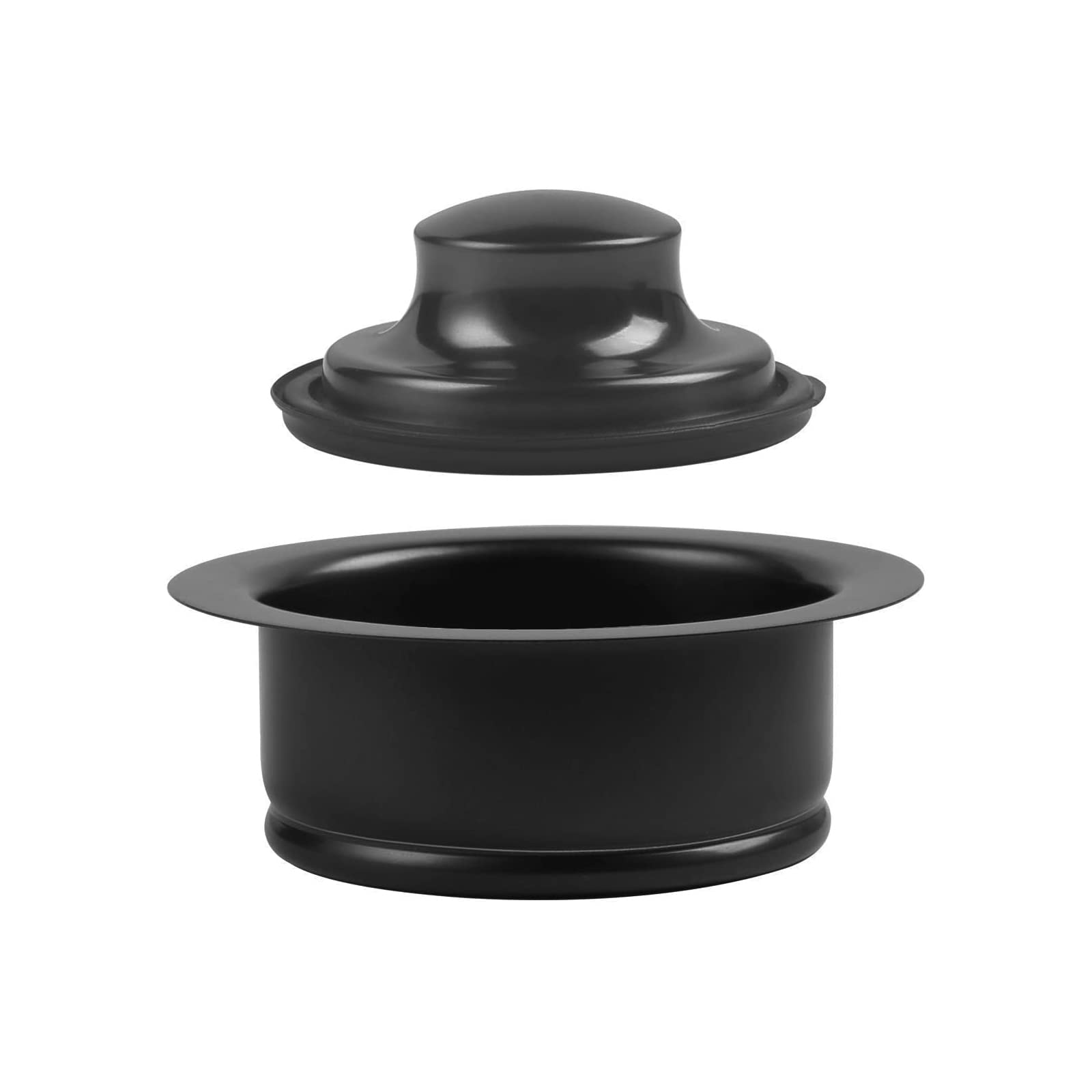 HausinLuck Garbage Disposal Flange, Black Garbage Disposal Drain Garbage Disposal Sink Flange and Stopper, Garbage Disposal Flange Plug For 3-1/2 Inch Drain Hole, Sink Flange and Stopper