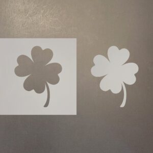 four leaf clover reusable mylar stencil - art craft supplies 4 inch