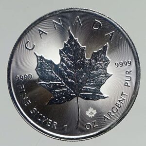 2021 CA 2021 CANADA UK Queen Elizabeth II MAPLE LEAF 1 OZ $5 Good Uncertified