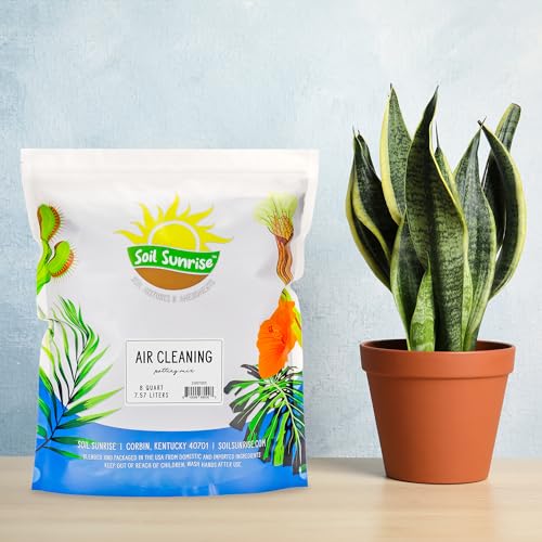 Air Cleaning Plant Potting Mix (8 Quarts), Soil Mix for Pothos, Parlor Palm, Peace Lily, Etc.