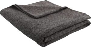 grey 62x80 military wool blanket for emergency ,camping & everyday use (grey)