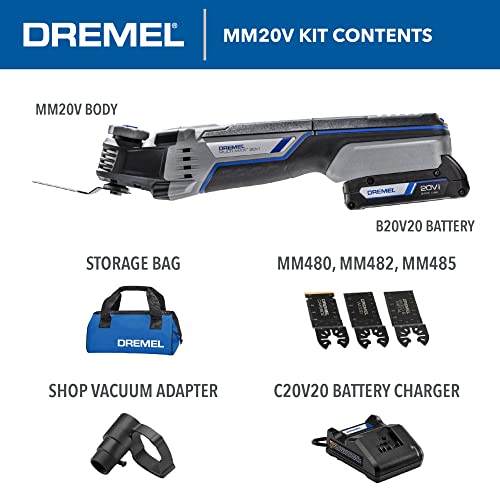 Dremel Multi-Max MM20V-01 Cordless Oscillating Tool Kit with (1) Battery