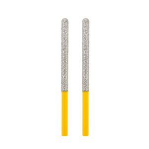 highdril tuck point pin diamond bit - 2pcs 4 5/8" length x 1/4" round shank diamond glitter bit for wet/dry removing old mortar grinding/shaping masonry,stone,concrete,inside corners