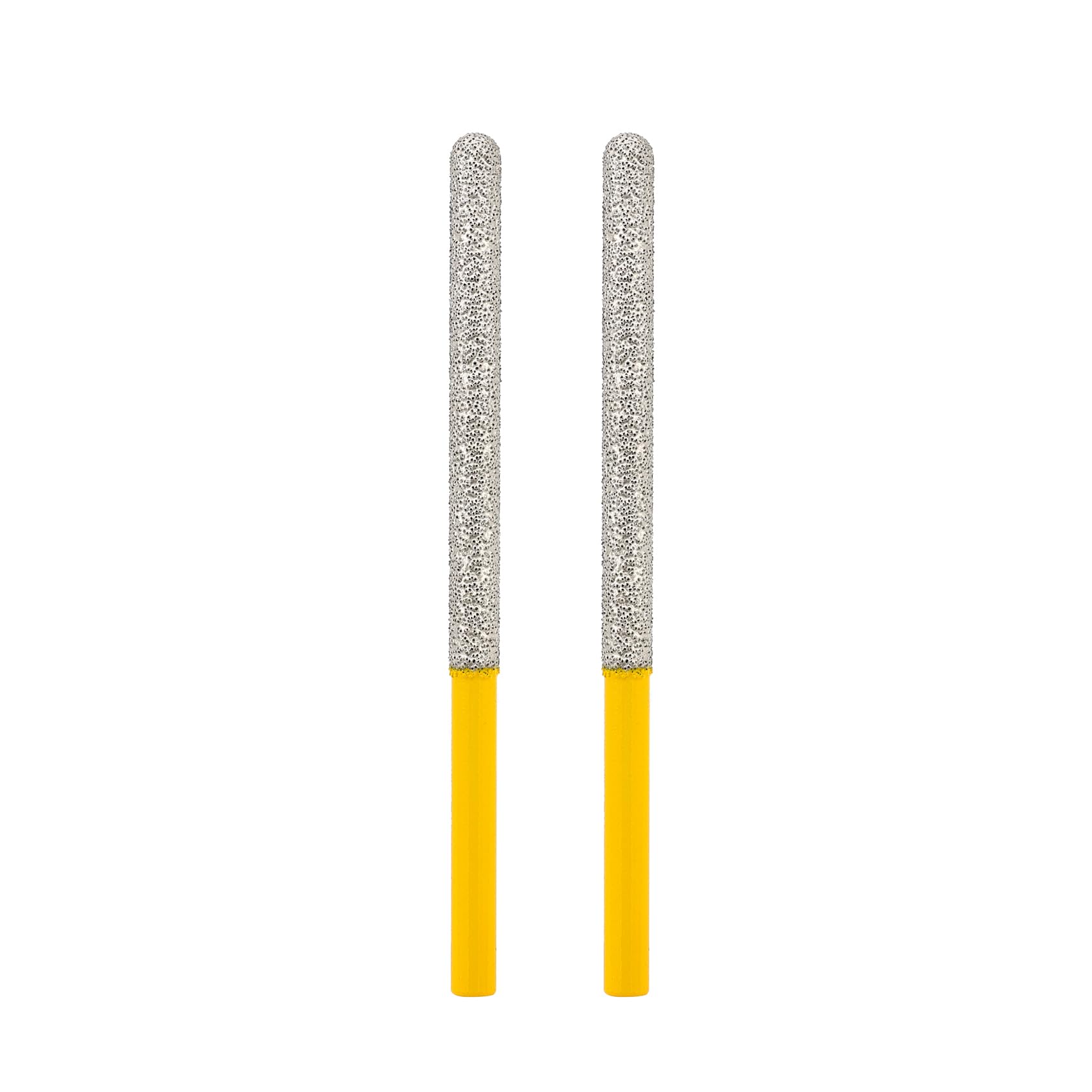 HIGHDRIL Tuck Point Pin Diamond Bit - 2pcs 4 5/8" Length x 1/4" Round Shank Diamond Glitter Bit for Wet/Dry Removing Old Mortar Grinding/Shaping Masonry,Stone,Concrete,Inside Corners