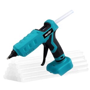 Mellif Cordless Hot Glue Gun for Makita 18V Battery, Handheld Electric Power Glue Gun Full Size for Arts & Crafts & DIY with 20 0.43" Glue Sticks (Battery Not Included)