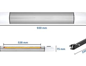 Luxeva Infrared Wall Patio Heater Waterproof Indoor Outdoor Radiant Heater 2500W Smart App Control