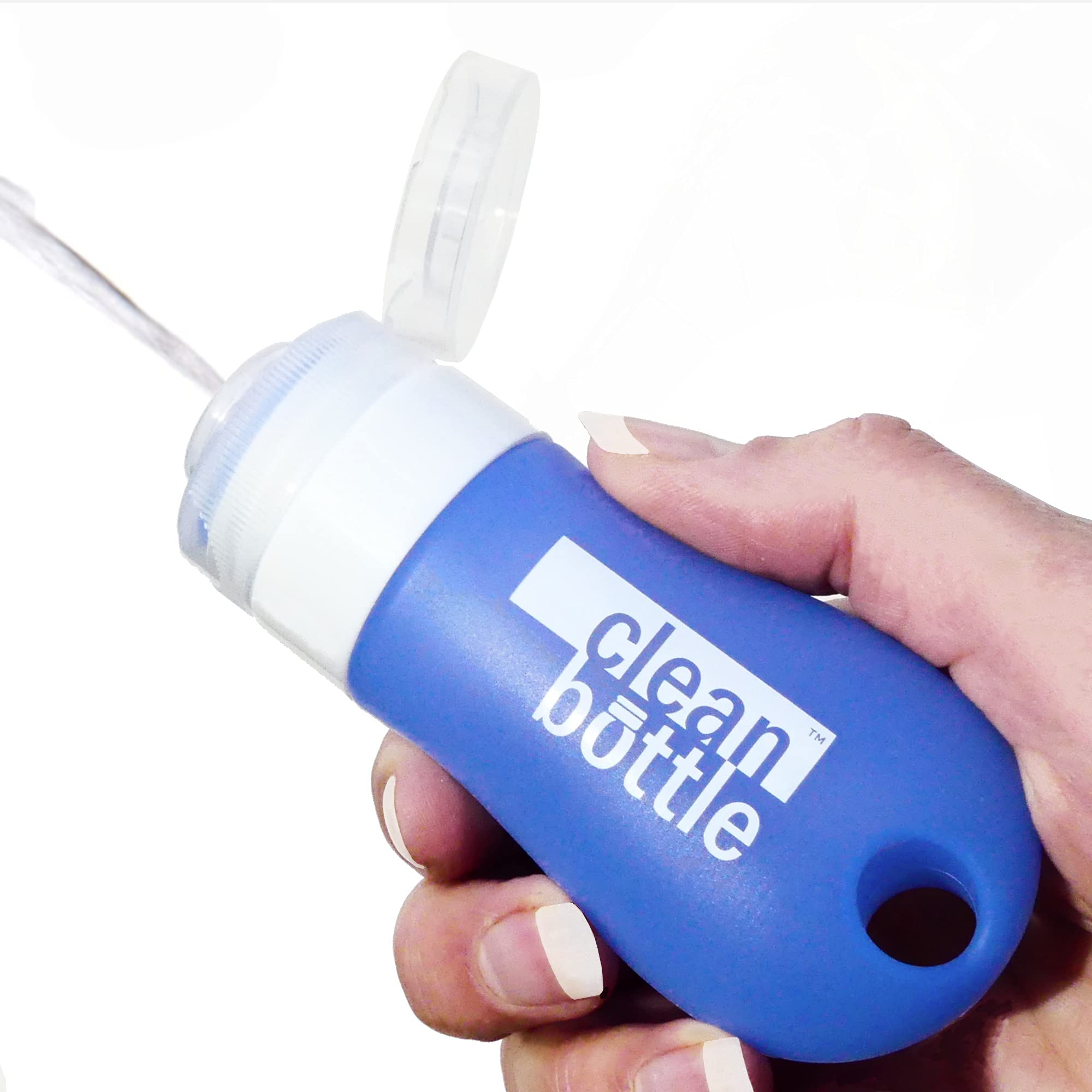 CleanButtle Travel Bidet – Your Ultra Discreet Portable Bidet On The Go – CleanButtle Gets Your Butt’le Clean (Blue) Personal Handheld Water Sprayer