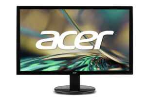 acer k202hql bi 19.5” hd+ (1600 x 900) tn monitor | 60hz refresh rate | 5ms response time | ntsc 72% color gamut i tilt vesa compatible for work or home | hdmi port 1.4 & vga port,black